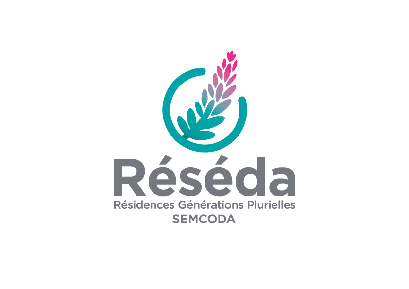 charte graphique et logo SEMCODA, CARRE PRO, ELLIPSE SYNDIC, RESEDA